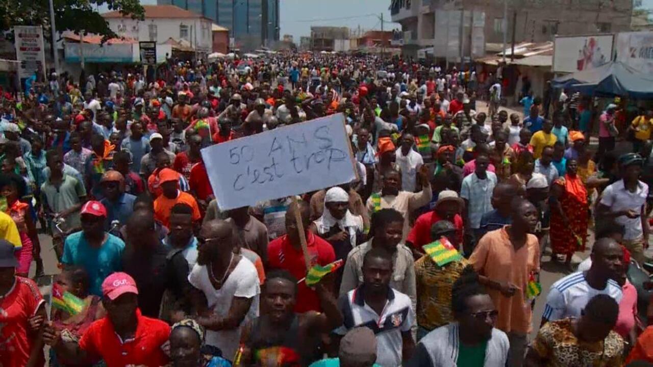 Protesters in Togo demand President Gnassingbé give up power - Eye on ...