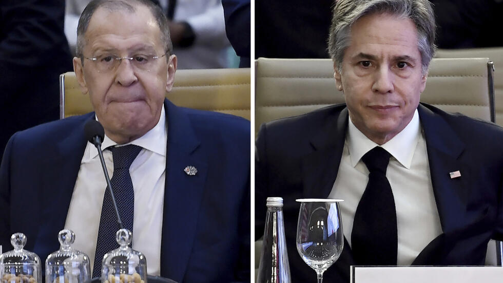 ‘End this war of aggression’ in Ukraine, Blinken tells Russia’s Lavrov at G20