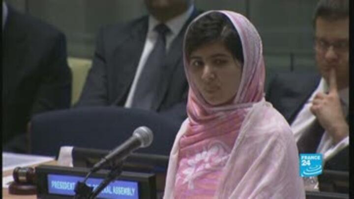 'They thought the bullet would silence us, but they failed,' Malala ...