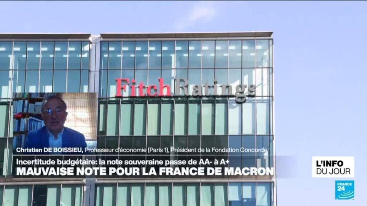L'agence de notation Fitch abaisse la note souveraine de la France à A+