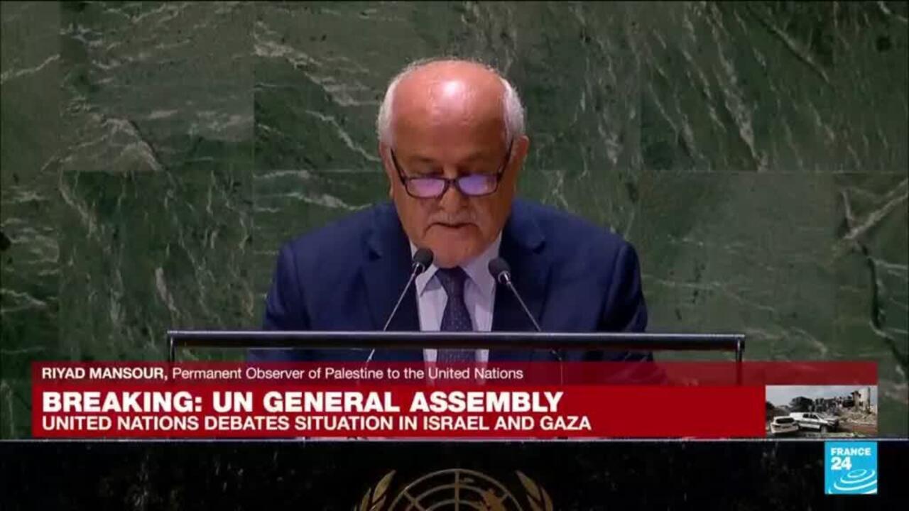 REPLAY: 'Stop the bombs, save lives': Israel, Palestine representatives ...