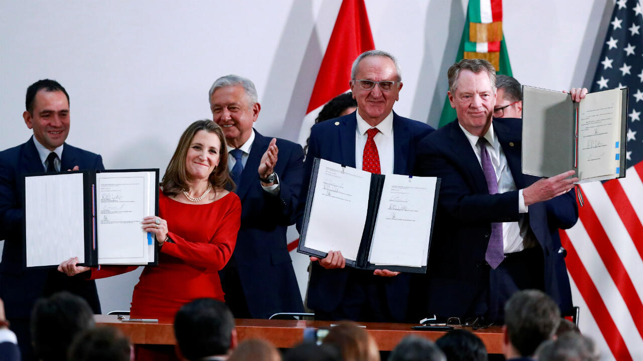 México, EE.UU. y Canadá firman el acuerdo T-MEC y allanan el camino ...