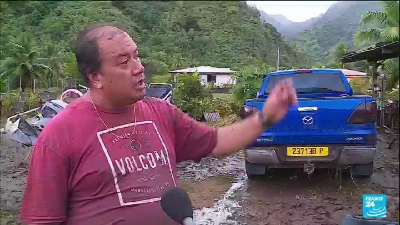 Tahiti : fortes inondations à Teahupoo, solidarité pour évacuer la boue ...