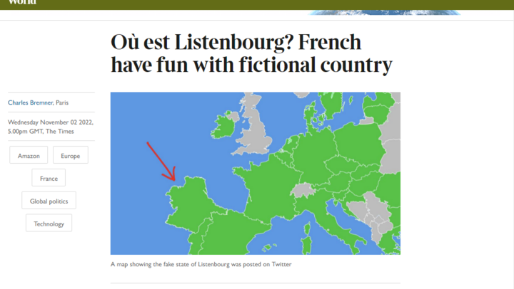 Listenbourg, the fake country that went viral on Twitter - Press Review