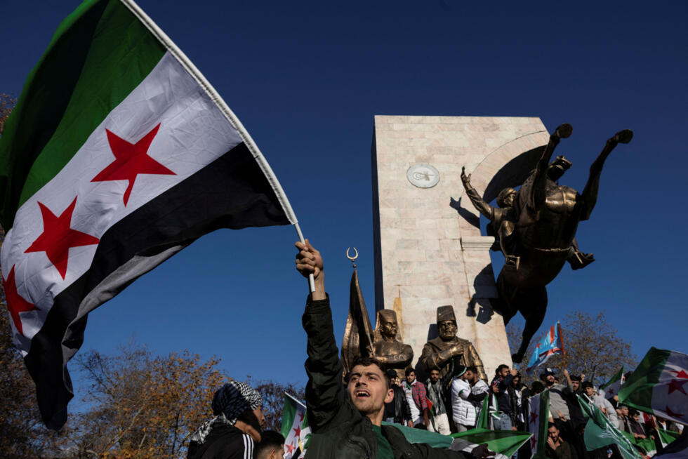 In pictures: Syrians celebrate end of half a century of Assad family ...