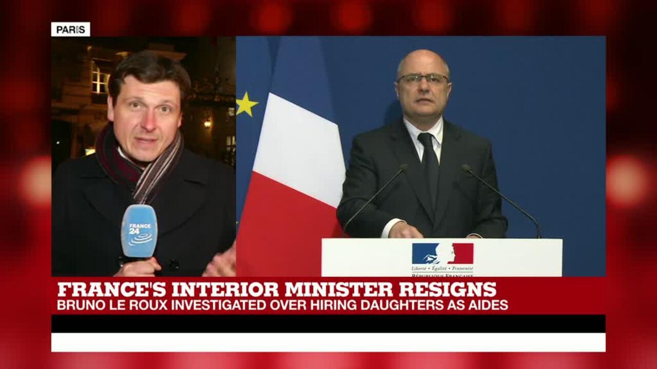 French interior minister resigns amid inquiry into hiring teenage daughters