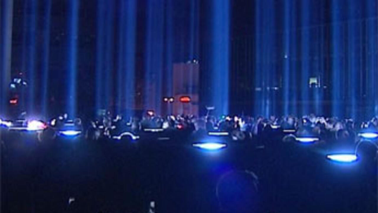 Streets of Paris alight for 'white night'