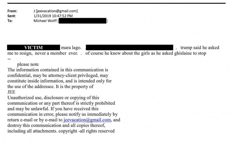 Ce que l'on sait des emails dévoilés de Jeffrey Epstein évoquant Donald ...