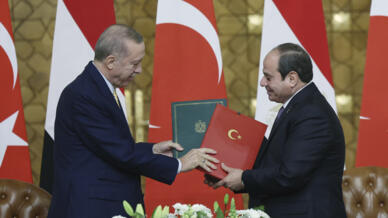 Relations between Turkey and Egypt turn 'new leaf' as Erdogan visits ...