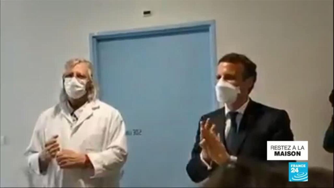 Coronavirus en France : E. Macron a rendu une visite surprise au ...