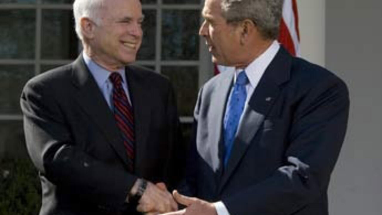 Bush meets Obama and McCain for crisis talks