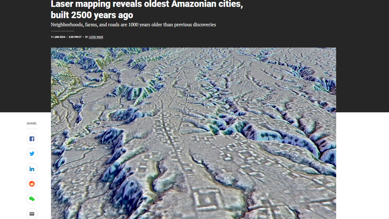 Laser mapping reveals urban, self-sustaining Amazonian cities built ...
