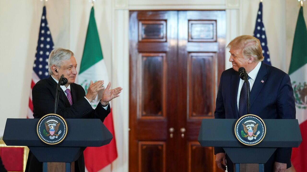 Trump renuncia a las amenazas del pasado y llama a López Obrador su "amigo"
