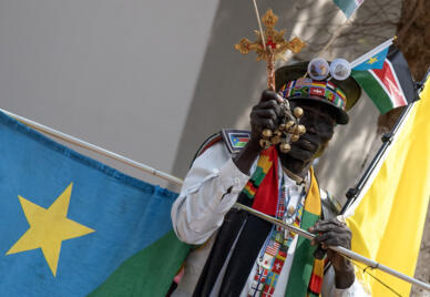Pope meets victims of war on South Sudan peace pilgrimage
