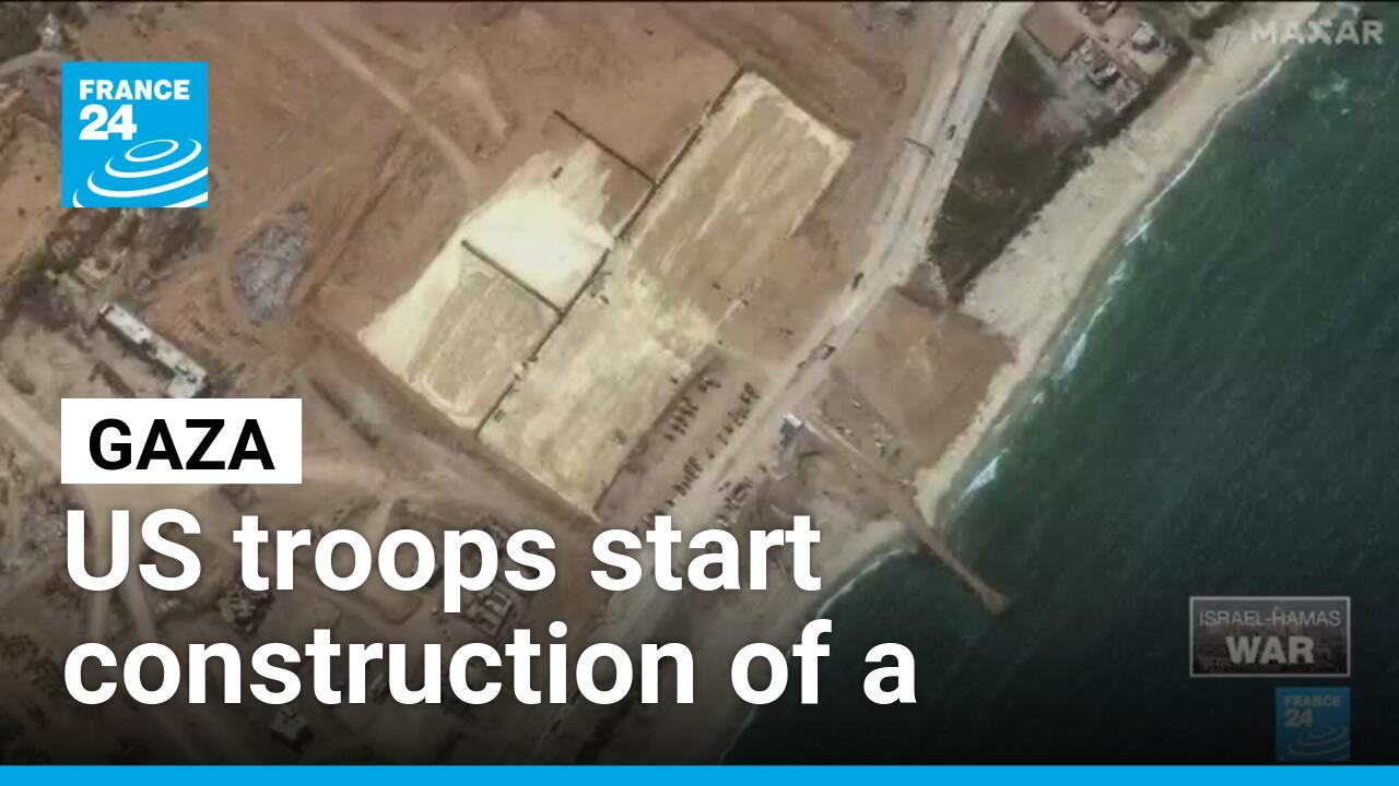 US military starts pier construction off Gaza - France 24