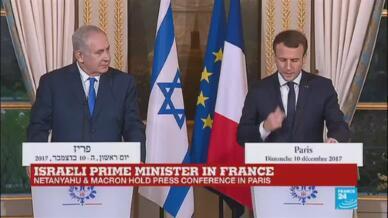 Macron urges Netanyahu to 'show courage' over Palestinian peace process