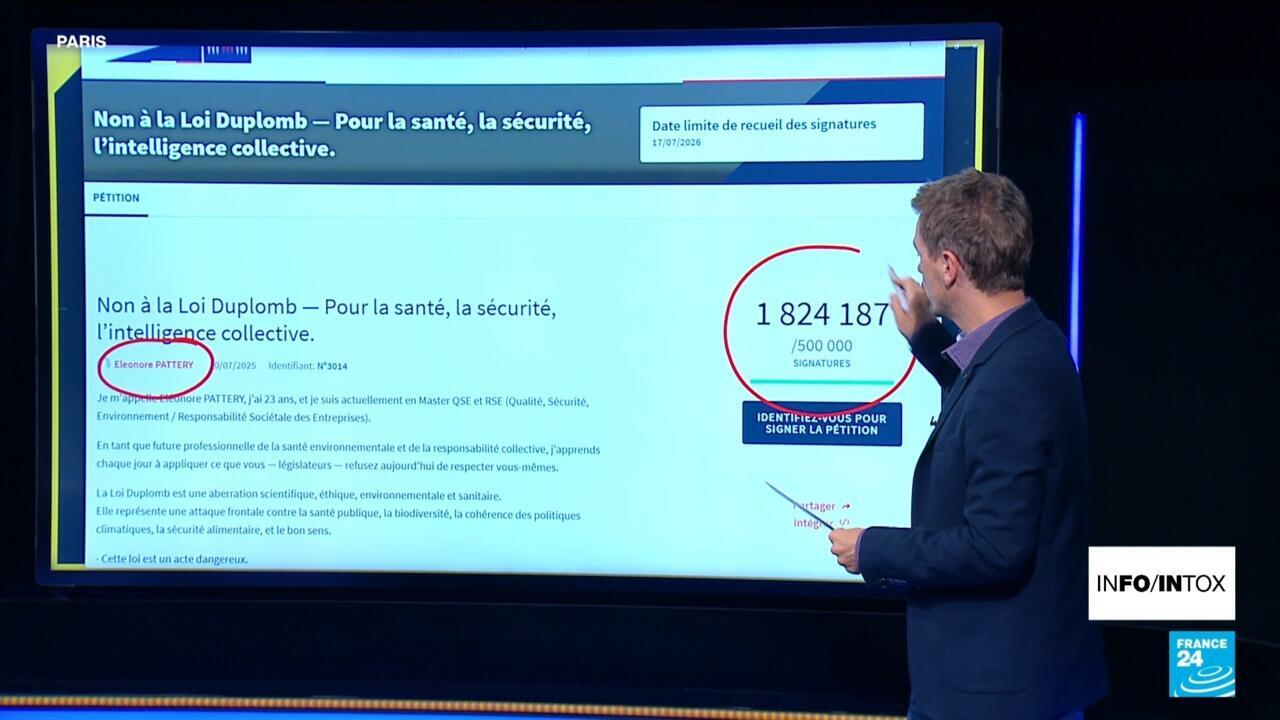 Non, on ne peut pas signer deux fois la pétition contre la loi Duplomb - Info ou intox