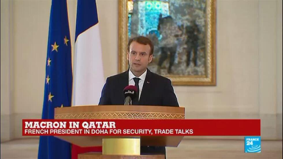 REPLAY - Watch French president Macron''s speech in Qatar - France 24