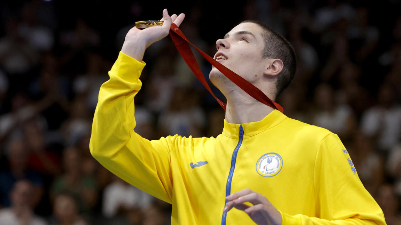 Vision-impaired Ukrainian swimmer Mykhailo Serbin wins gold in record ...