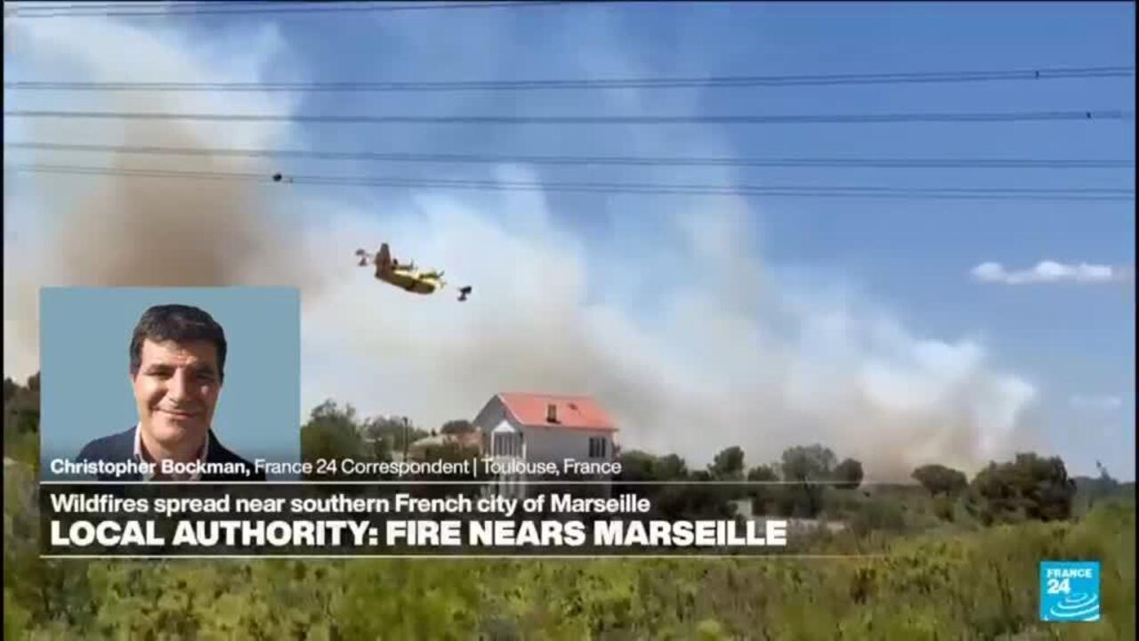 Wildfire threatens Marseille, shuts down airport - France 24