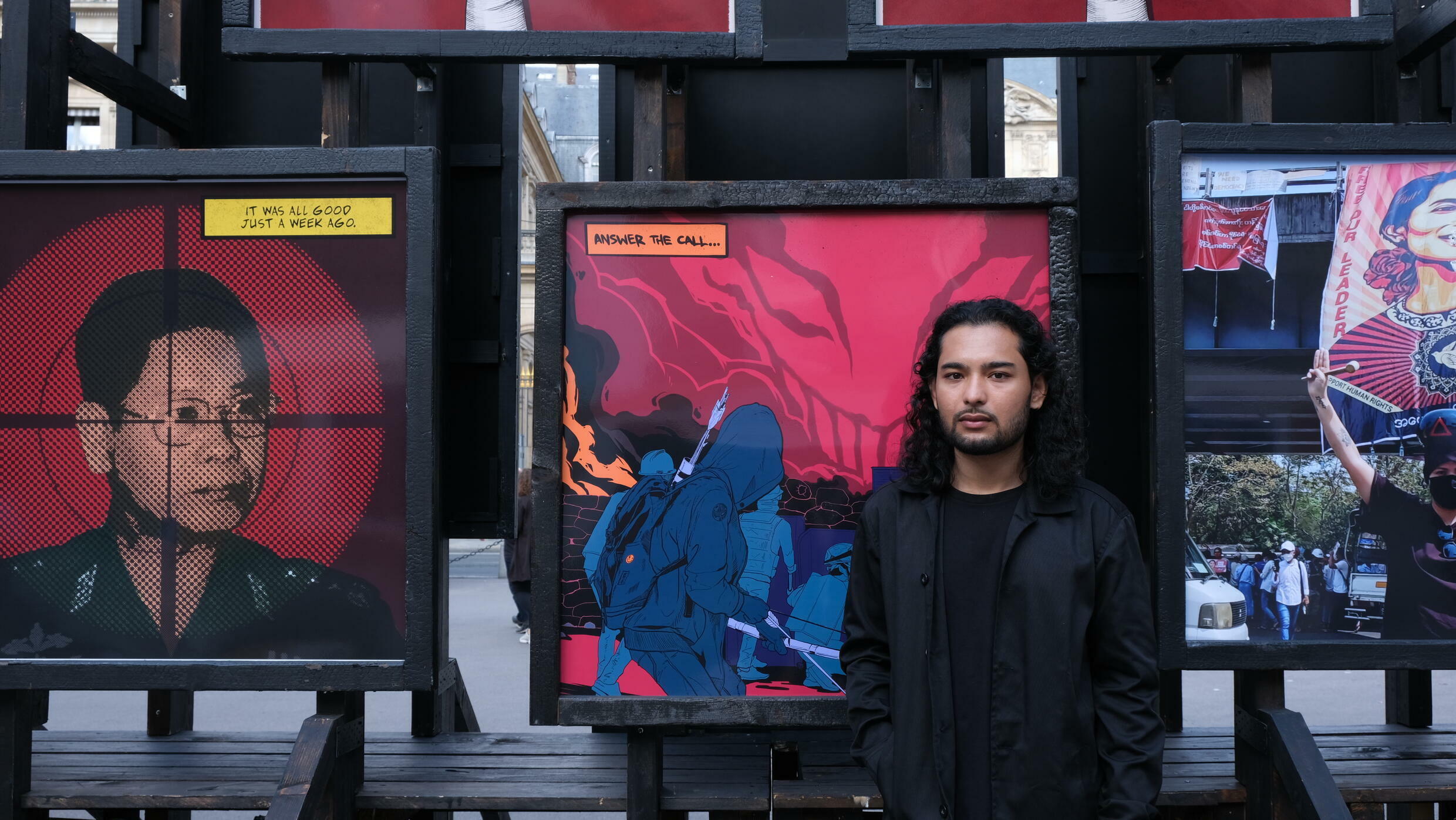 Meet one of the artists making work to resist Myanmar's military junta