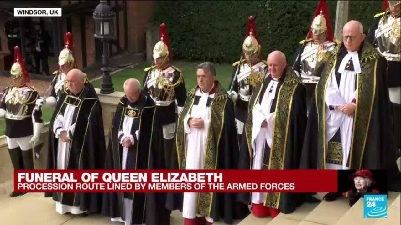 Queen Elizabeth's coffin reaches Windsor, her final resting place ...