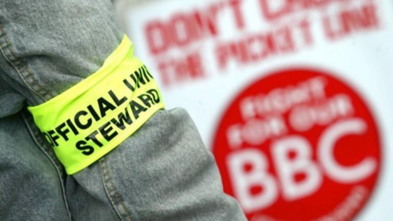 BBC staff begin 48-hour strike over changes to pension plan