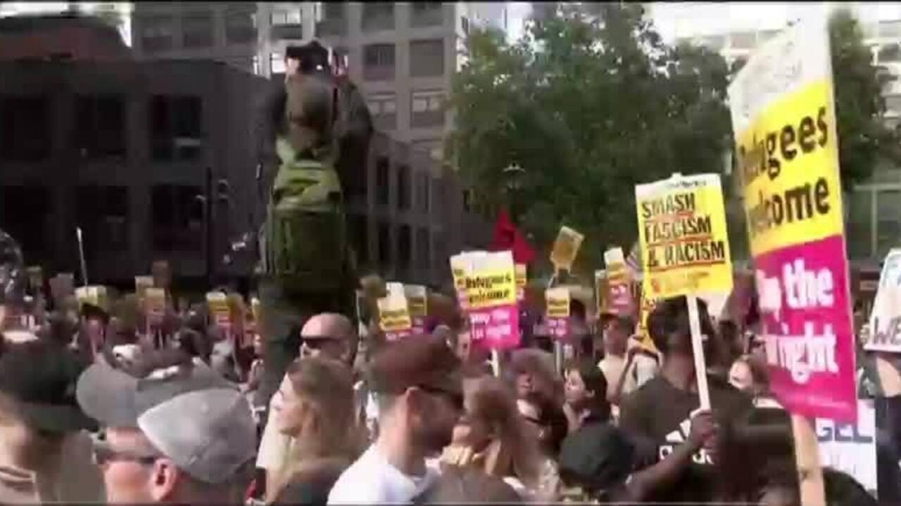 Thousands rally across UK to protest racism, far-right extremism ...