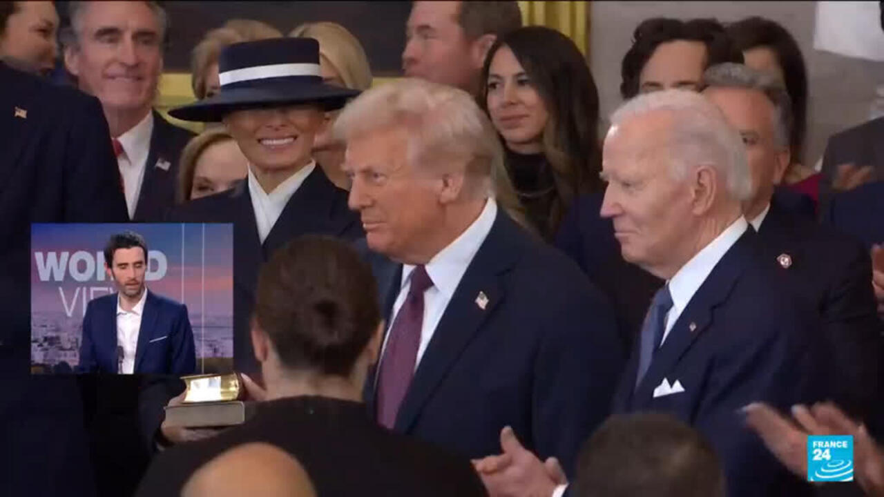 Live: Trump and Biden arrive at US Capitol for Trump's swearing-in ...