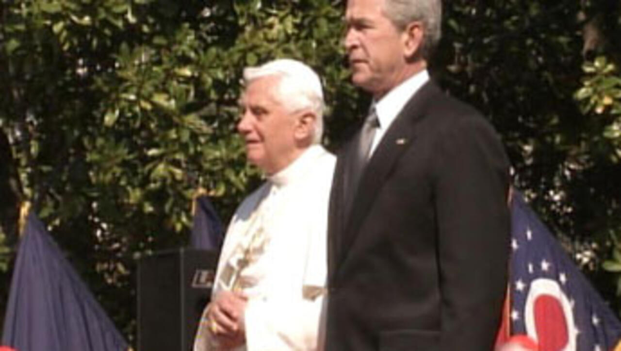 Bush welcomes Pope to 'nation of prayer' - France 24