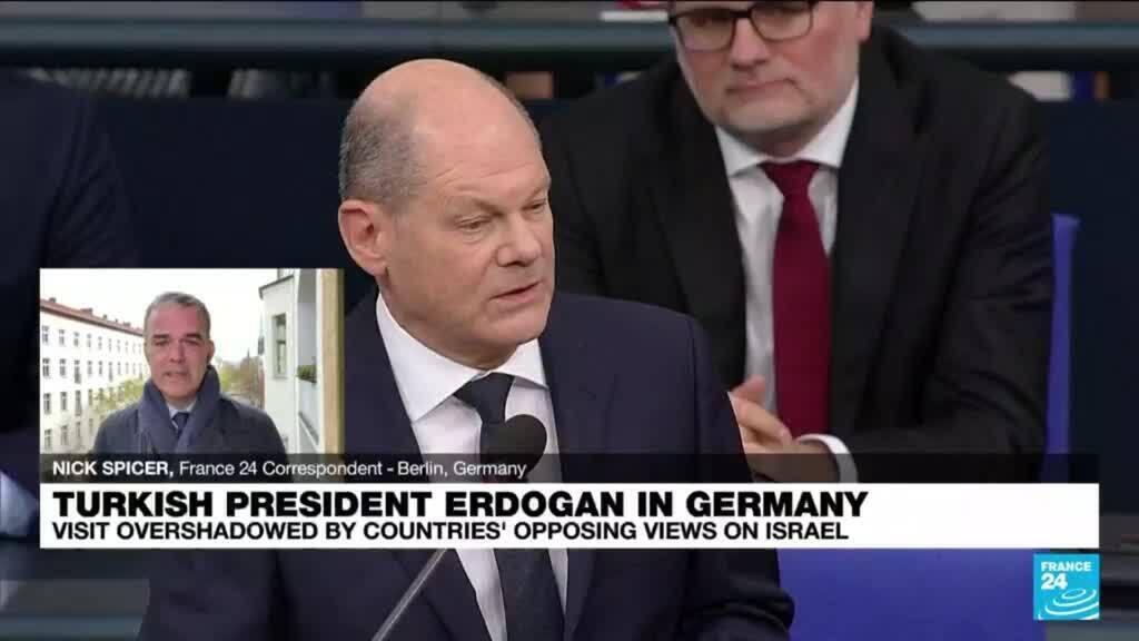 Germany's Scholz and Turkey's Erdogan trade barbs over Israel-Hamas war - France 24