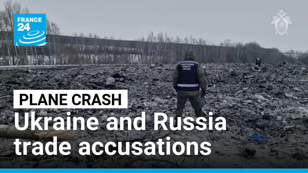 Ukraine and Russia trade accusations over military transport plane ...