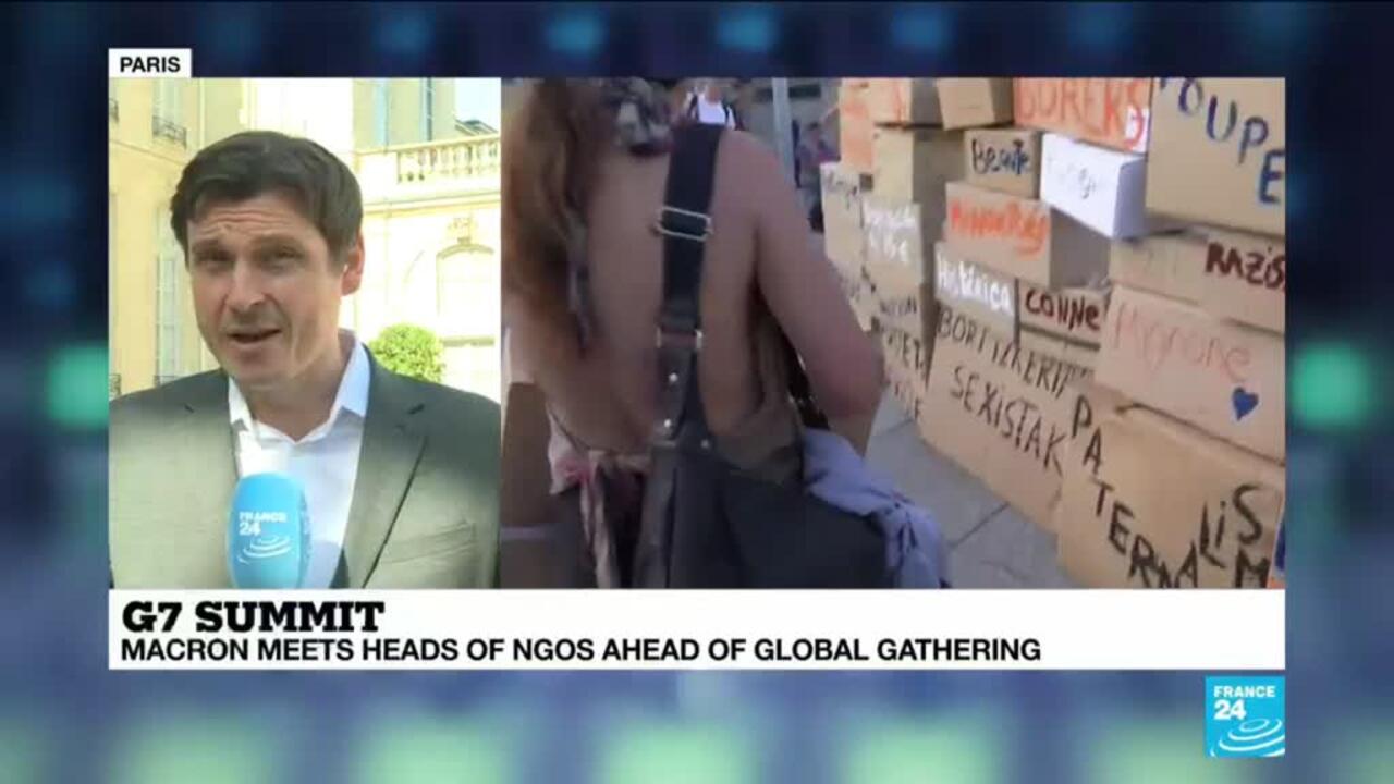 Macron meets heads of NGOs ahead of G7 Summit - France 24