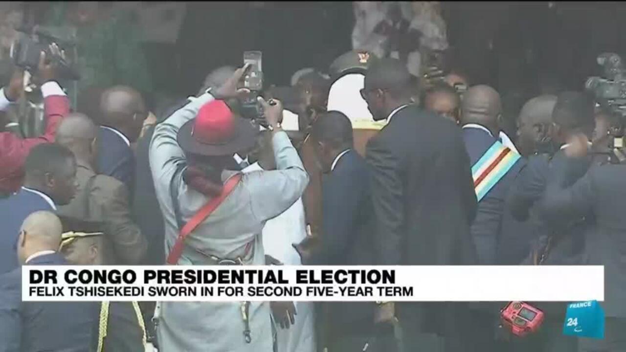 DR Congo's Tshisekedi sworn in for second term after disputed election