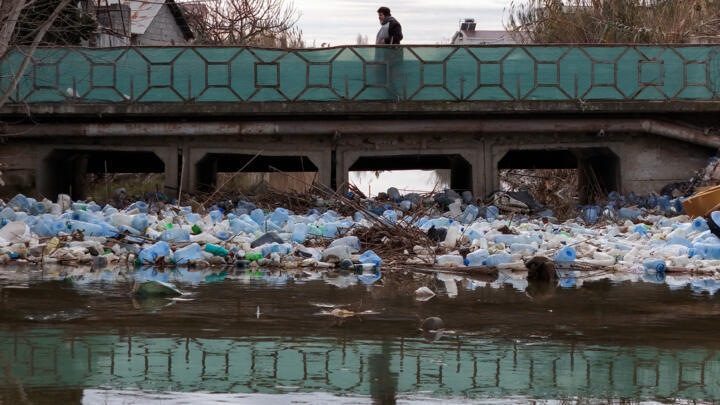 Albania's waste-choked rivers worsen deadly floods