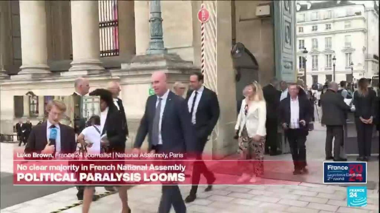 New French MPs arrive for first day at National Assembly - France 24