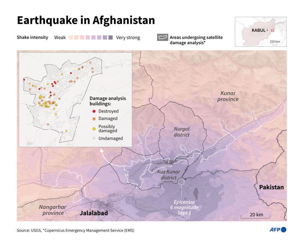 Afghanistan quake deadliest in decades, killing over 2,200