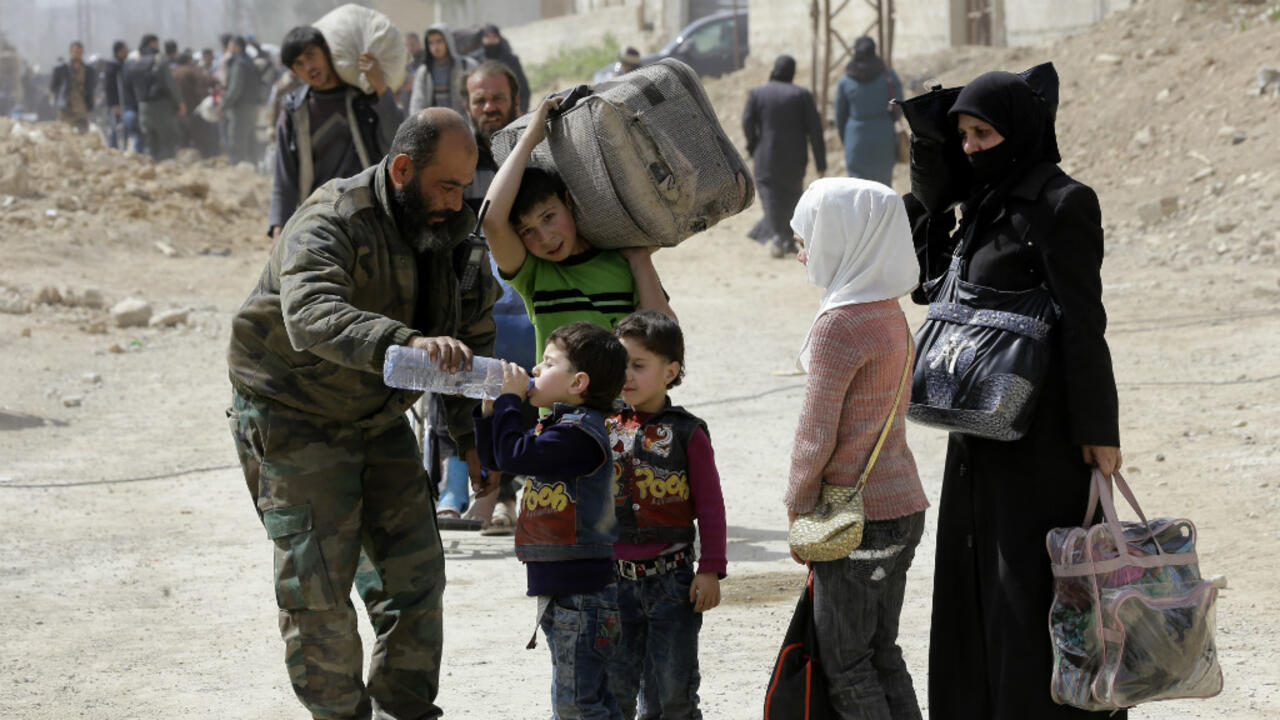 Thousands flee Eastern Ghouta violence, victory in sight for Syria's Assad