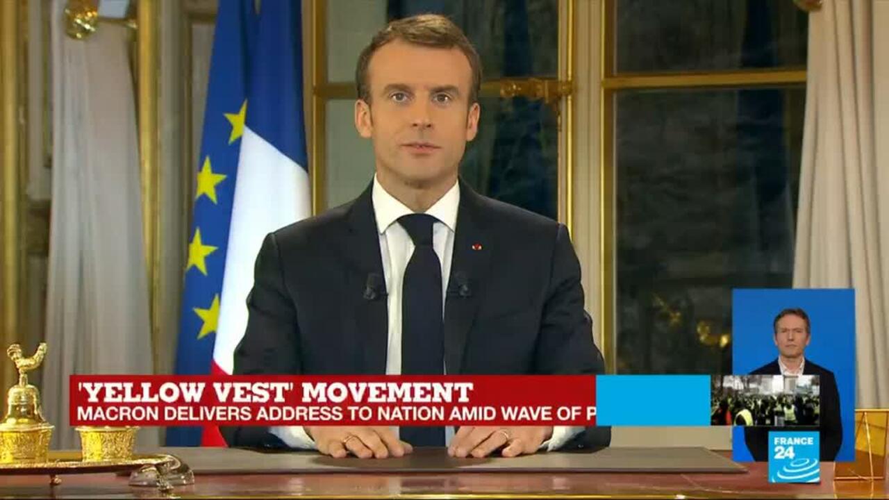Watch Macron's highly anticipated address - France 24