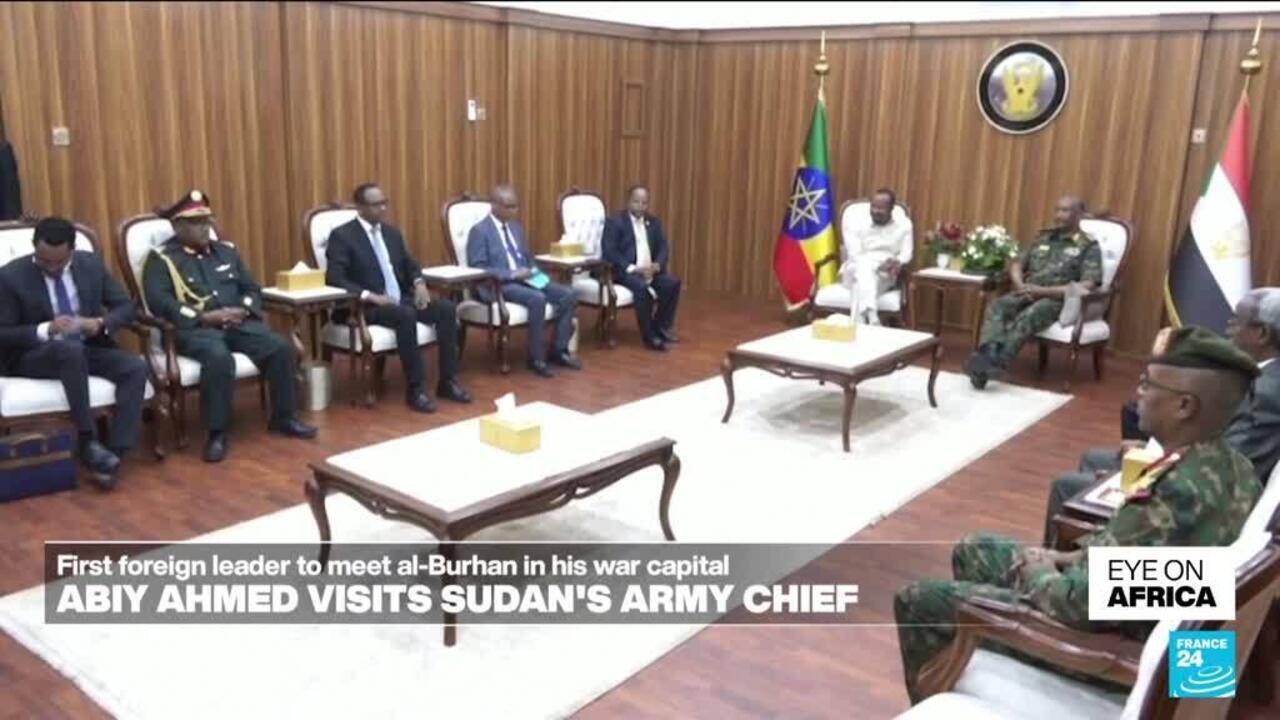 Sudan army chief Abdel Fattah al-Burhan hosts Ethiopian PM Abiy Ahmed ...