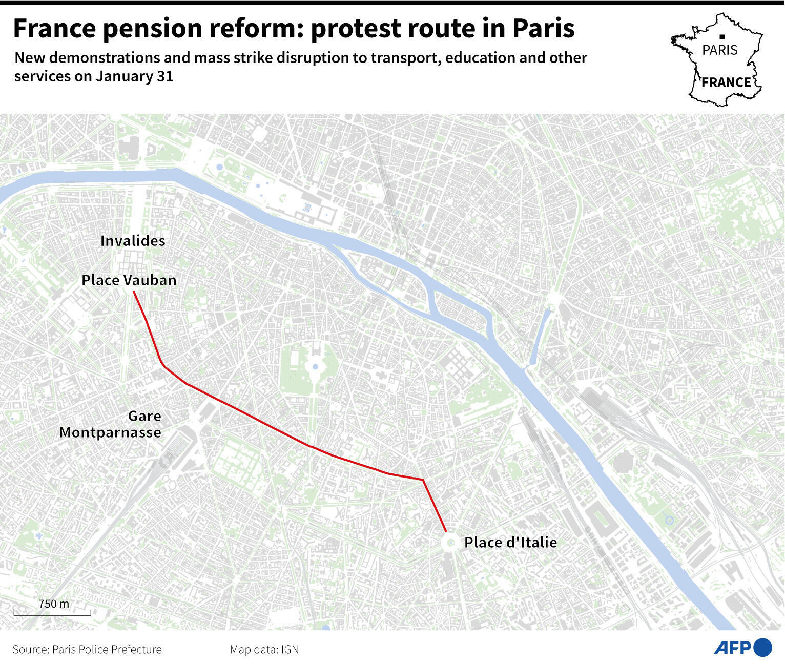 French protests against Macron's pension reform gather momentum