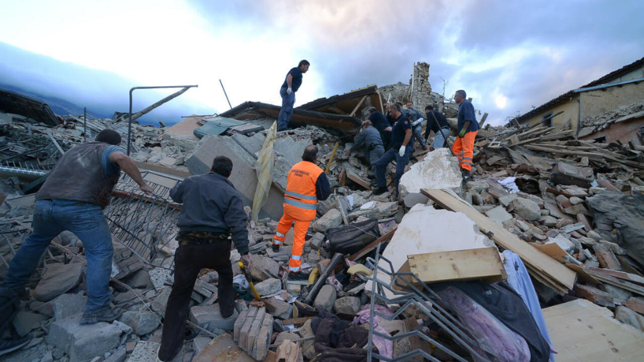 In pictures: Devastating quake strikes central Italy