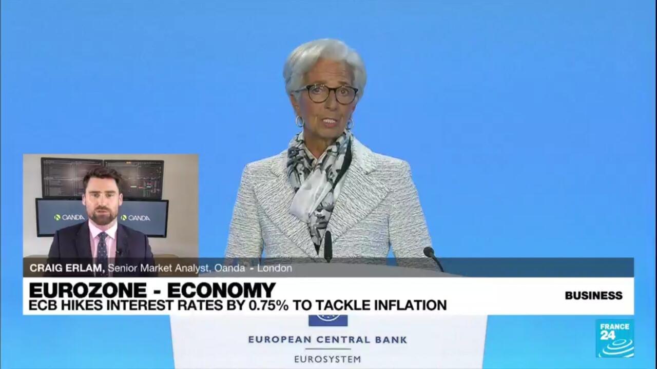 ECB hikes interest rates by 0.75% to tackle inflation - Business