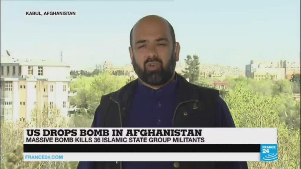 F24 SOT US drops massive non-nuclear bomb on Afghanistan - France 24