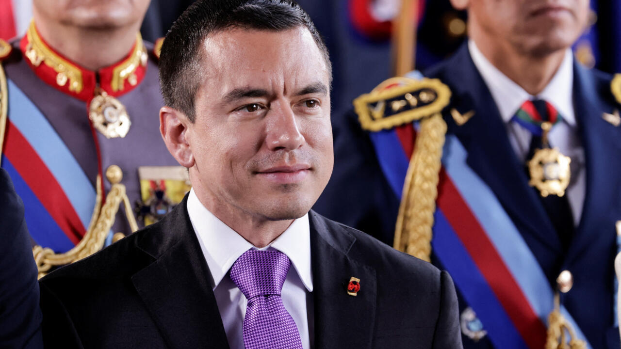 Ecuador: Daniel Noboa toma posesión de un nuevo mandato presidencial hasta 2029