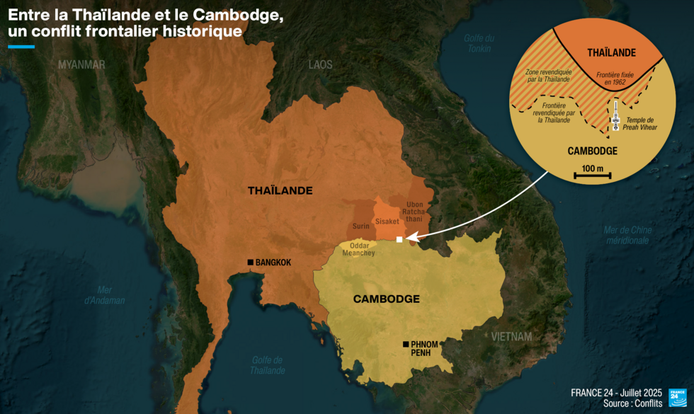Conflit Cambodge-Thaïlande : une querelle de frontières qui attise le ...