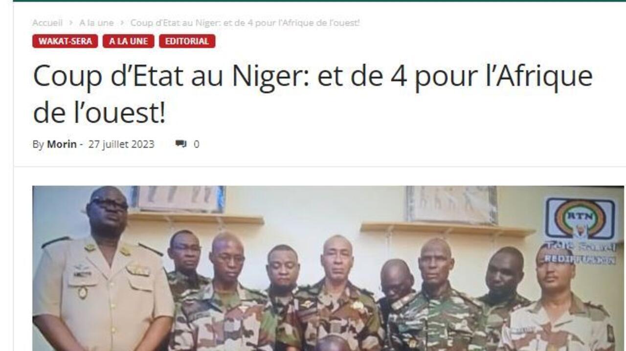 Confusion au Niger : "Coup d'État : et de 4 pour l'Afrique de l'Ouest !" - Dans la presse