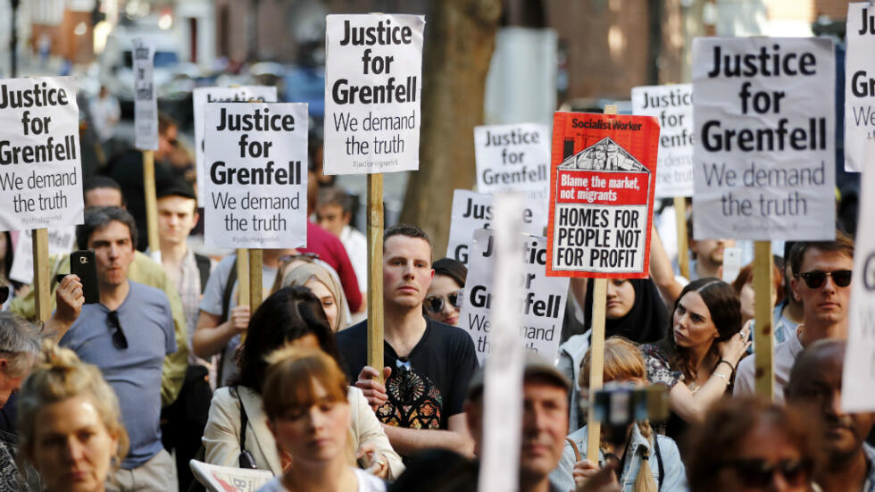 Anger boils over after deadly London tower fire