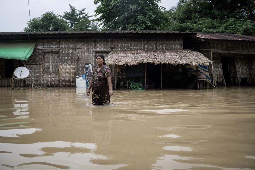 Some 48,000 people in Myanmar flee homes amid deadly flooding, landslides