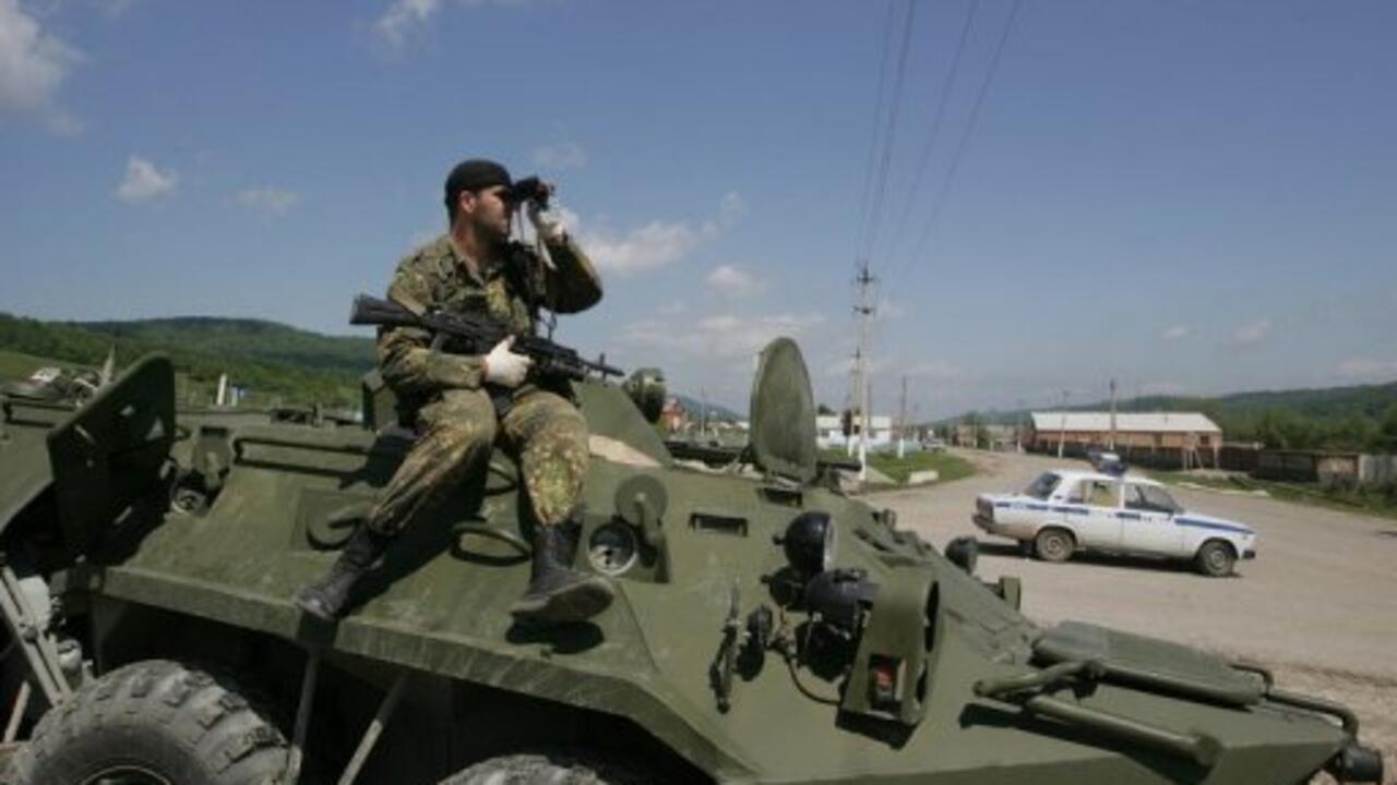 Russia strikes militants' base